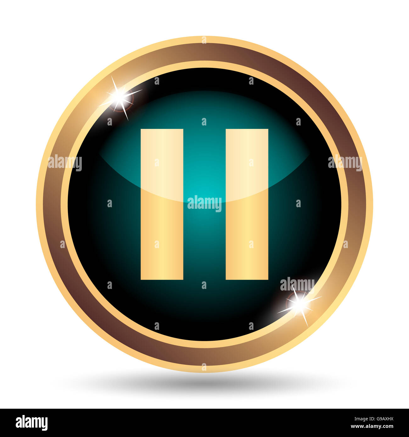 Pause button icon on hi-res stock photography and images - Alamy