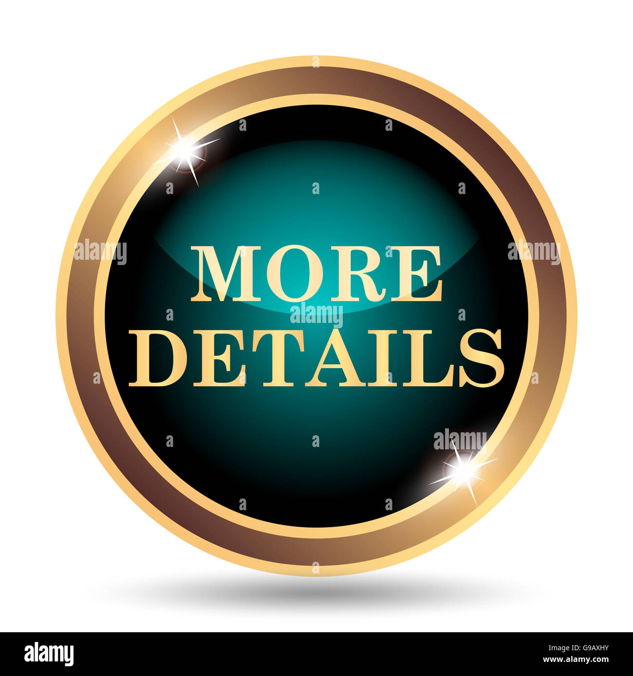 More details icon. Internet button on white background Stock Photo - Alamy