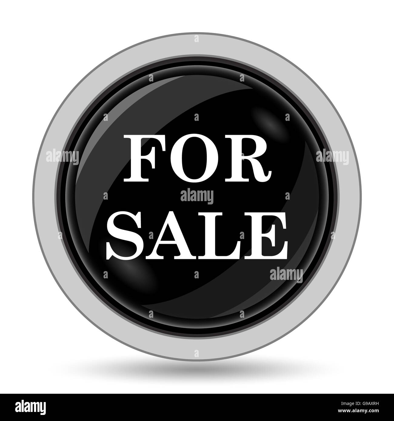 For sale icon. Internet button on white background Stock Photo - Alamy