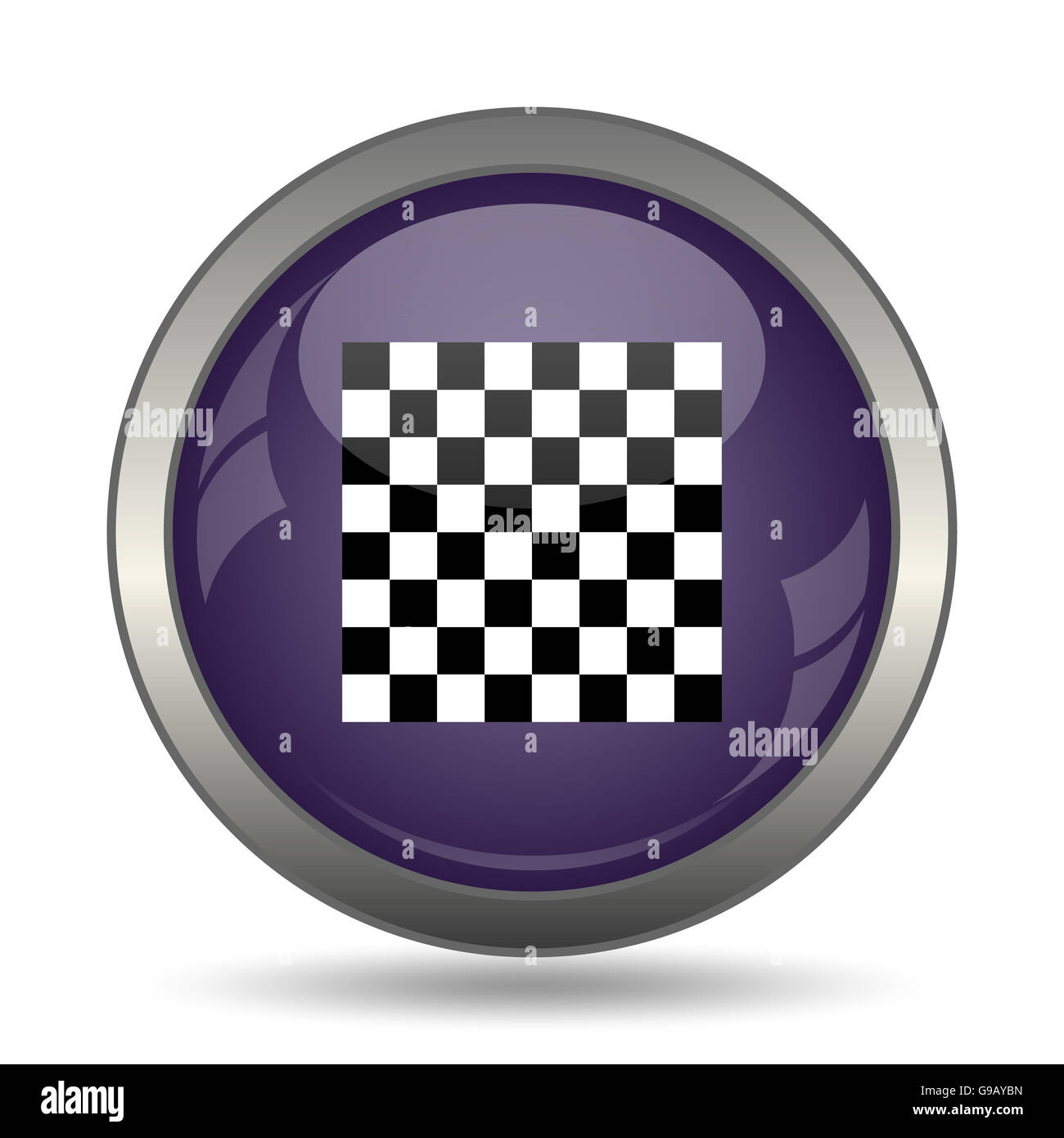 Finish flag icon. Internet button on white background Stock Photo - Alamy
