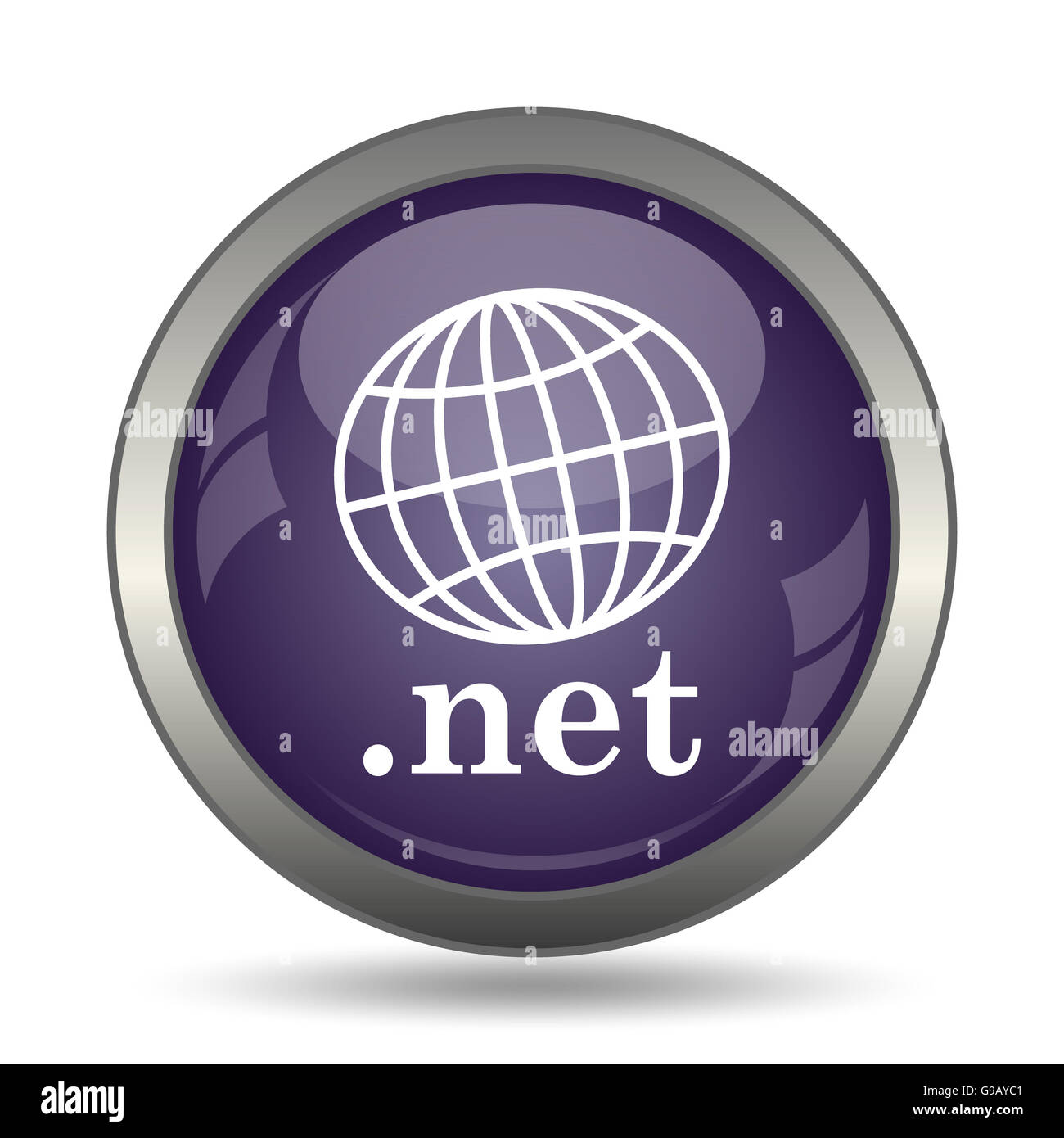 .net icon. Internet button on white background Stock Photo - Alamy