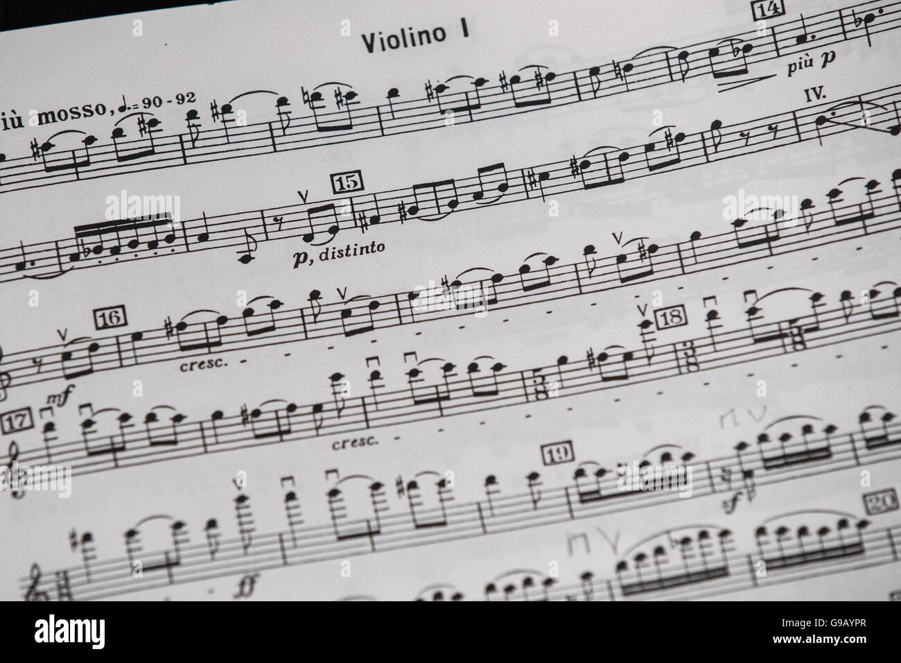 Music notes Stock Photo - Alamy