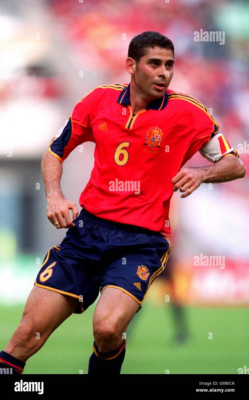 Soccer - Euro 2000 - Group C - Slovenia v Spain. Fernando Hierro, Spain ...