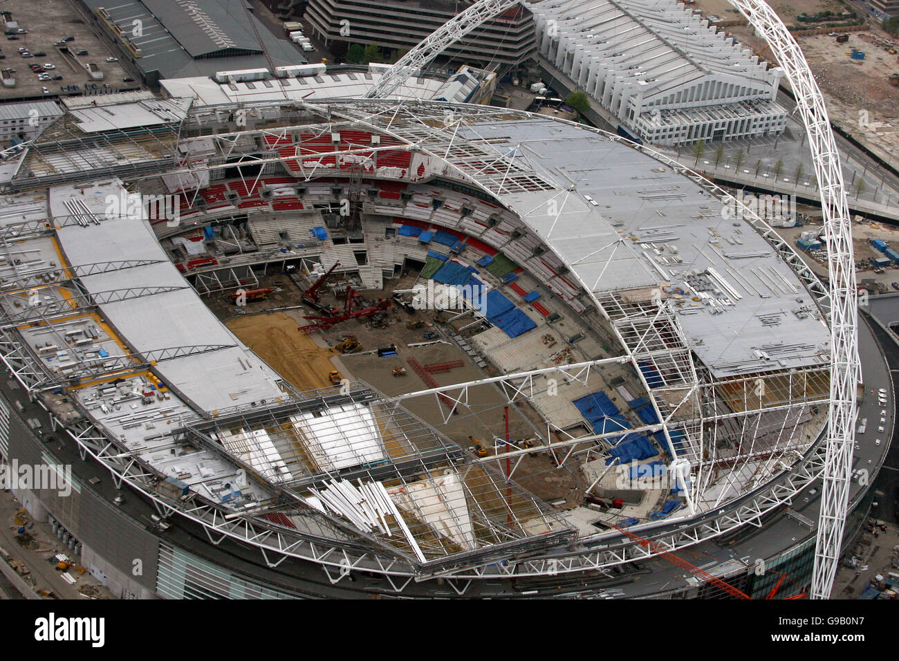 Wembley stadium aerial views hi-res stock photography and images - Alamy
