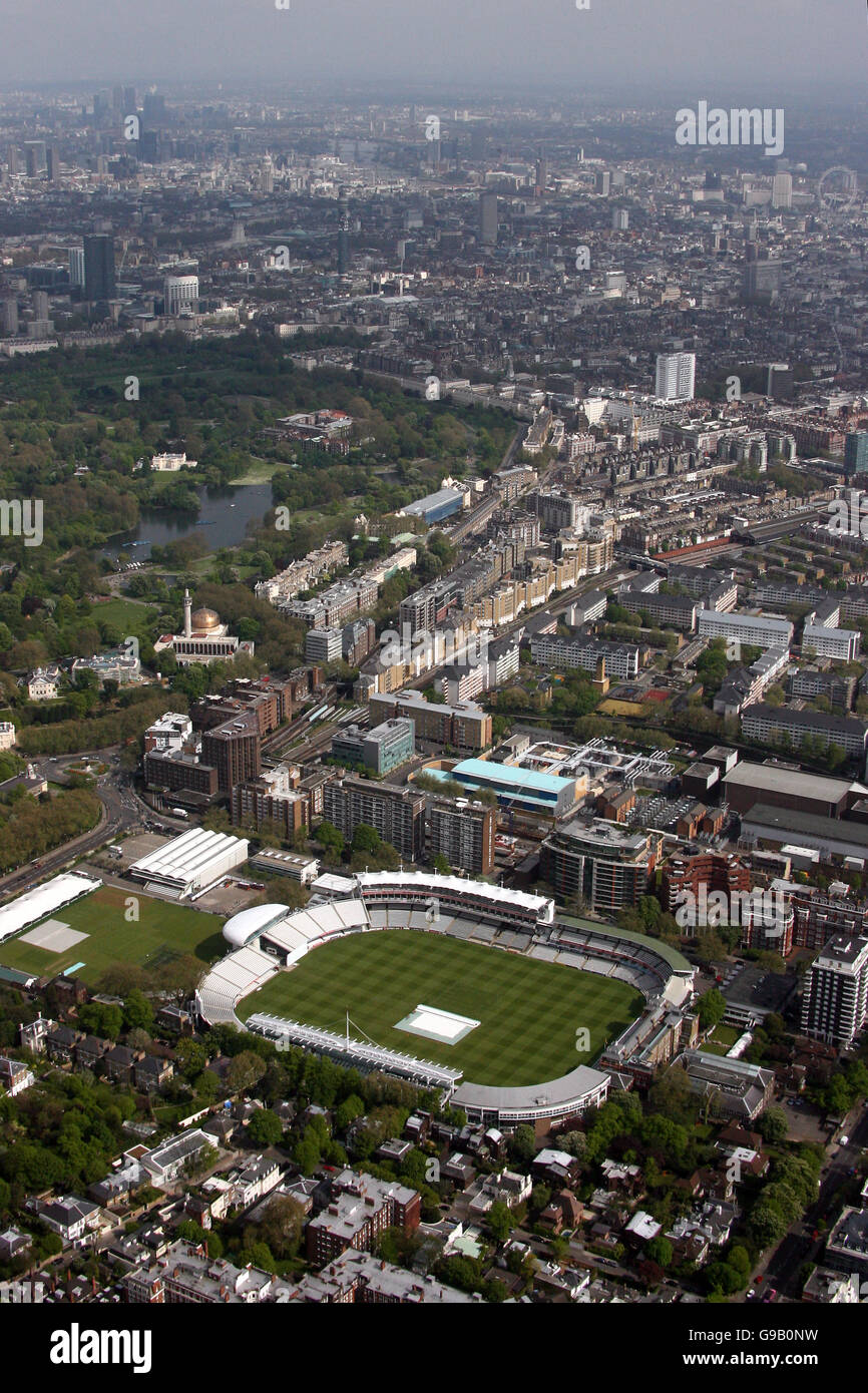 Lords cricket ground aerial hi-res stock photography and images - Alamy