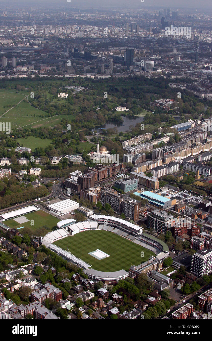 Lords cricket ground aerial hi-res stock photography and images - Alamy