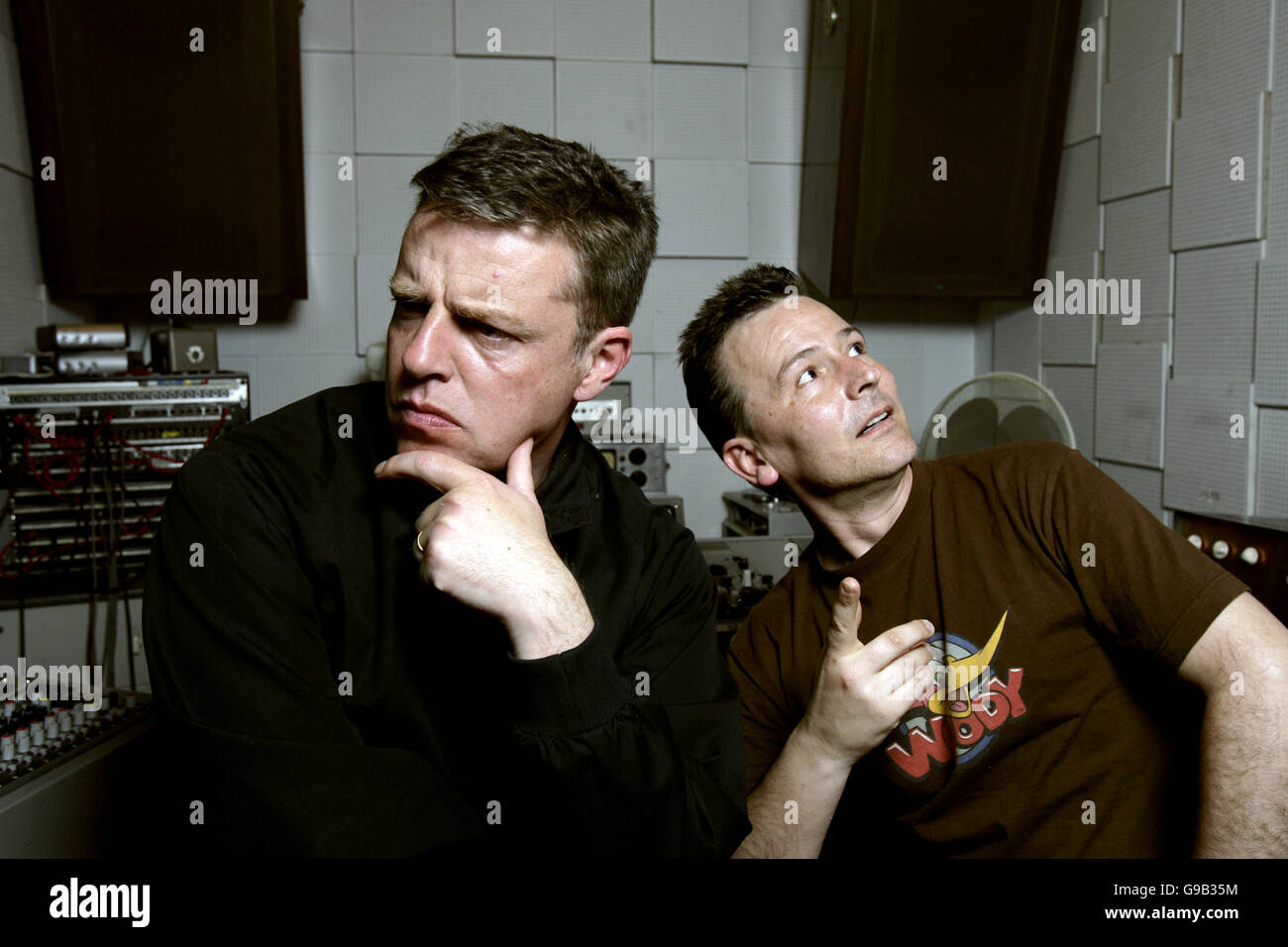 Chelsea fans Graham McPherson (l) and Daniel Woodgate (r) of Madness ...