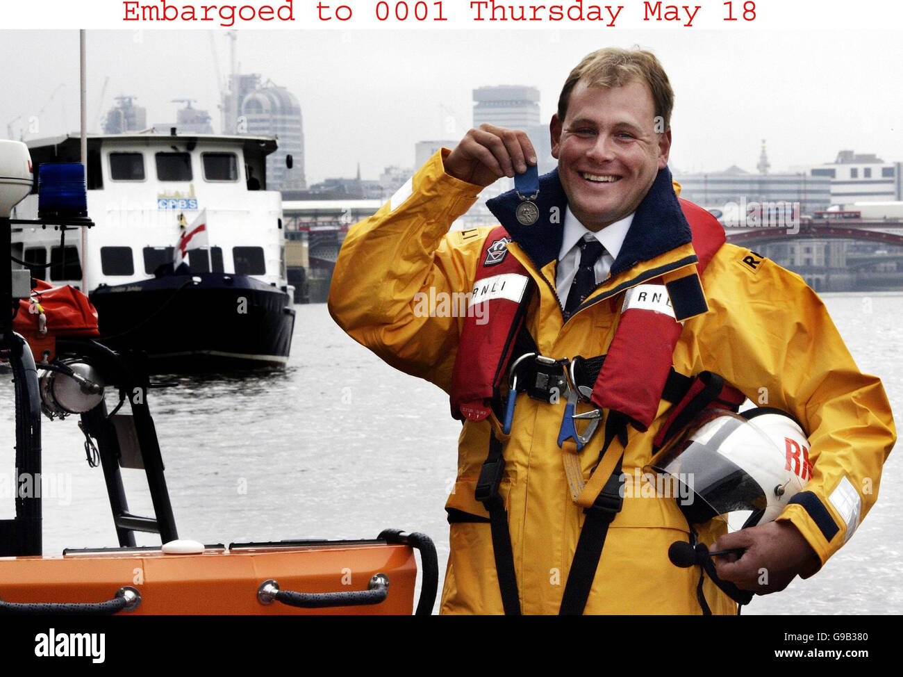 Royal national lifeboat institution rnli silver medal hi-res stock ...