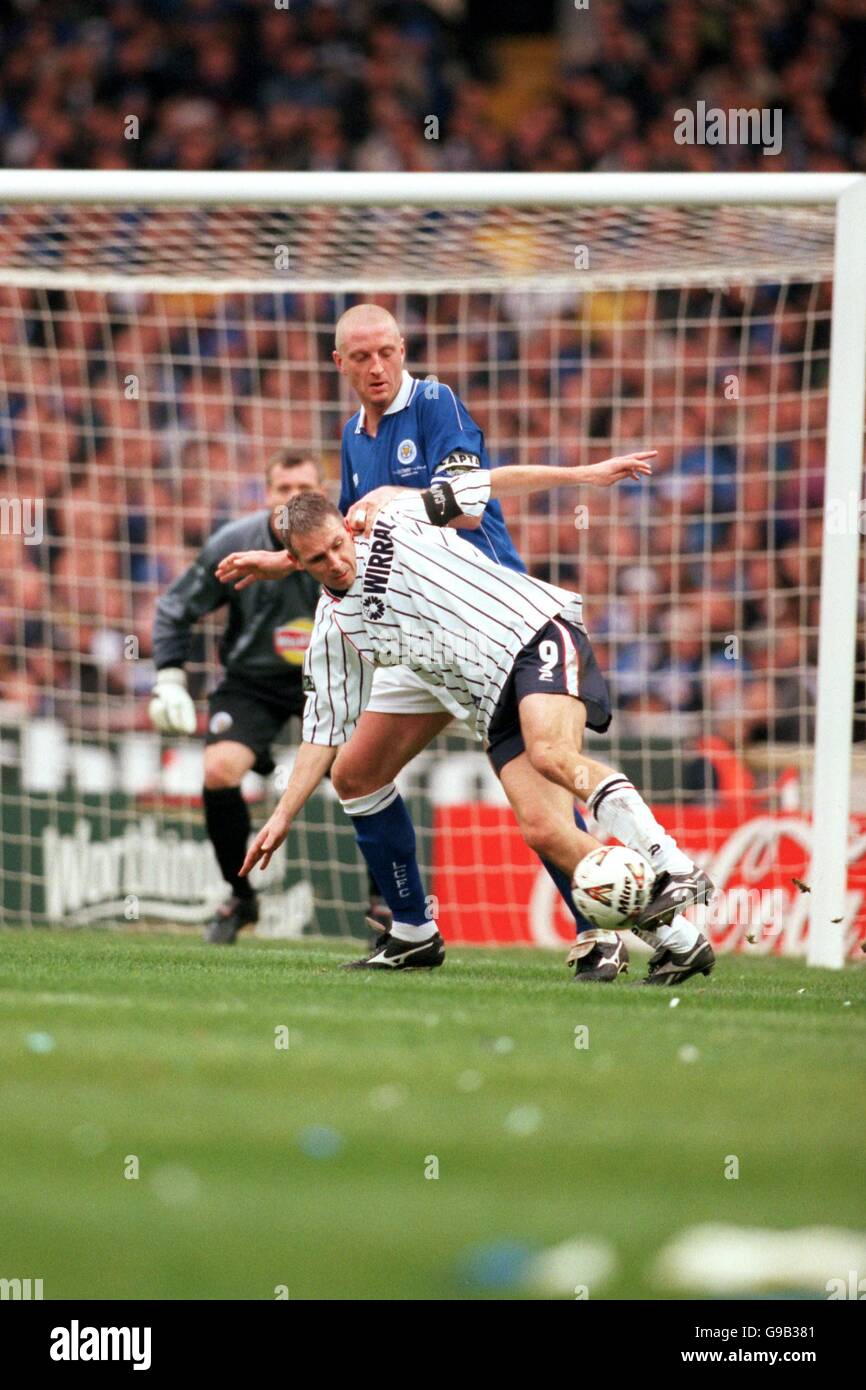 Tranmere rovers david kelly shields ball leicester citys matt elliott ...