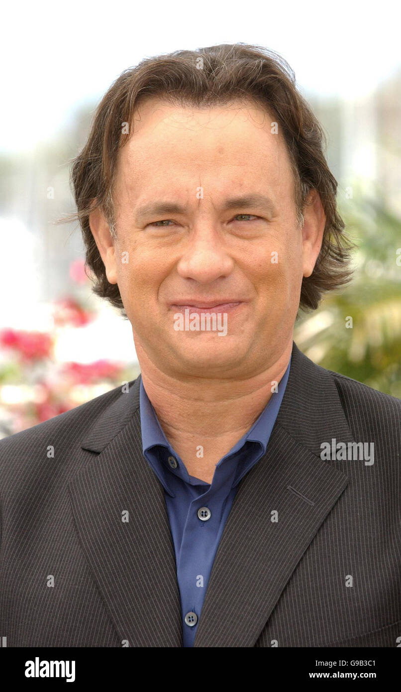 Tom Hanks poses for photographers during the photocall for 'The Da ...