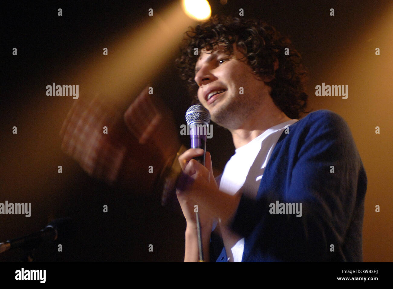 Simon Amstell performs at the Big Ask Live Benefit Concert on at Koko ...