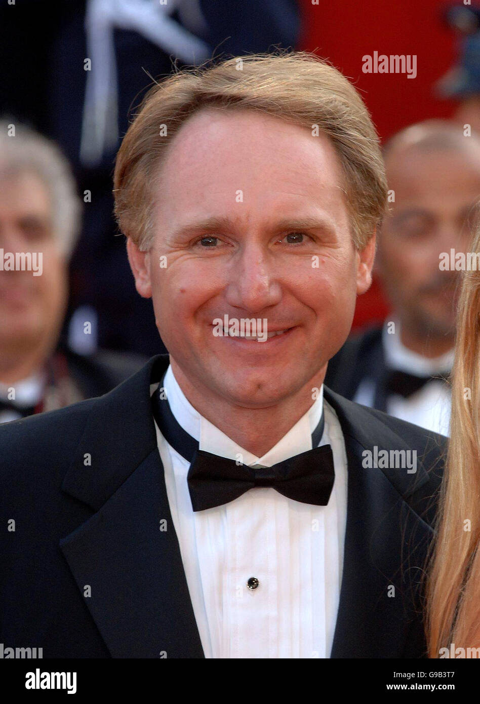 Author Dan Brown arrives for the premiere of The Da Vinci Code, at the ...