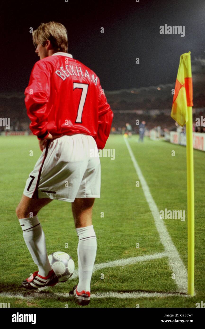 Sport football back view david beckham hi-res stock photography and ...