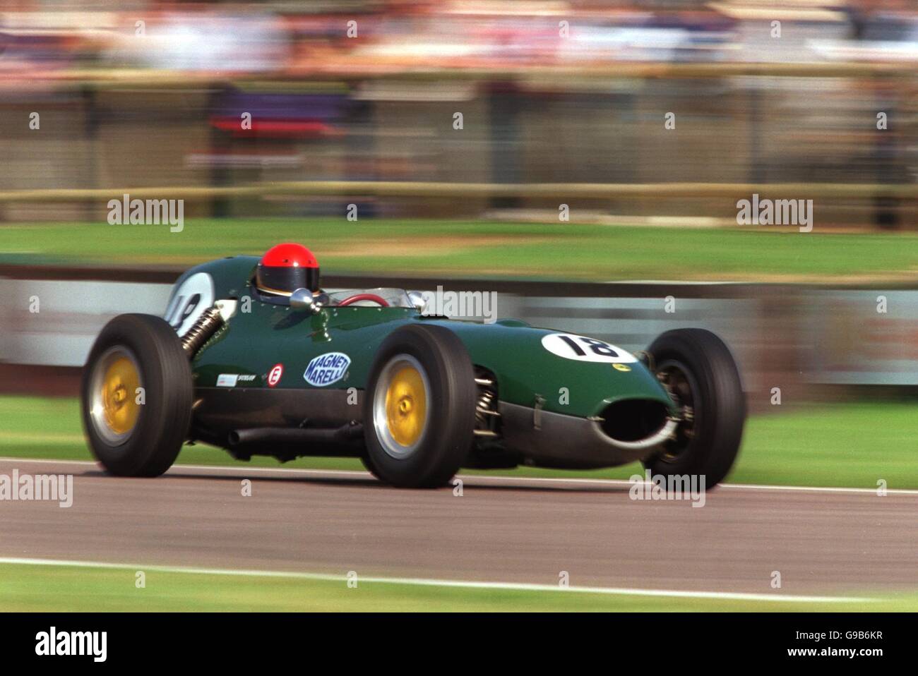 Jeremy agace driving a 1959 lotus 16 climax hi-res stock photography ...