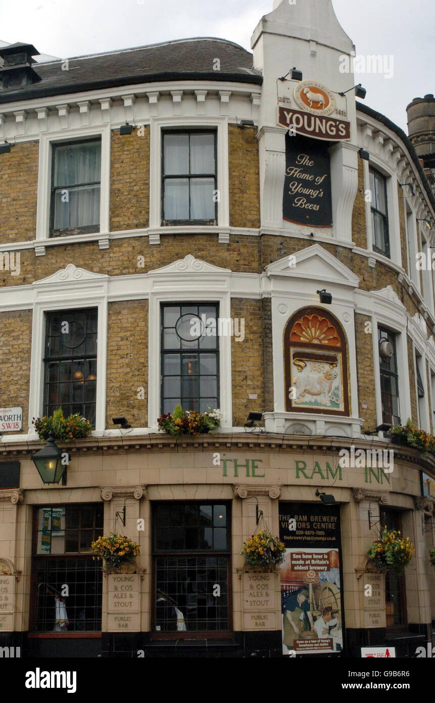 The pub visitor centre young cos ram brewery in wandsworth hi-res stock ...