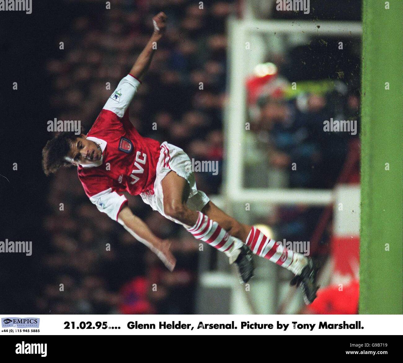 21.02.95. Glenn Helder, Arsenal. Picture by Tony Marshall Stock Photo ...