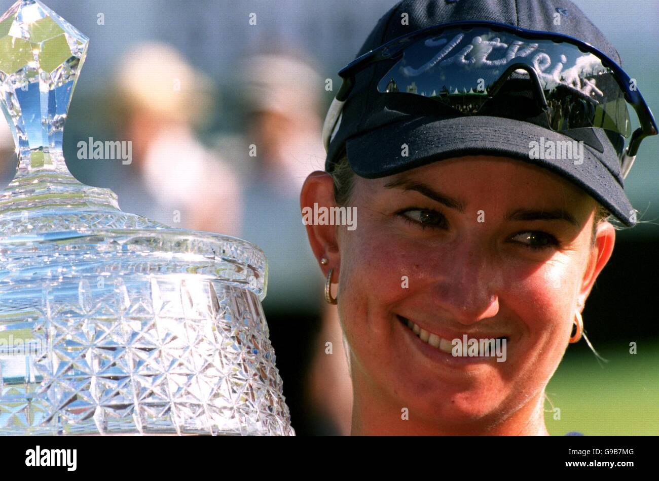 Karrie webb celebrates winning the australian ladies masters tournament ...