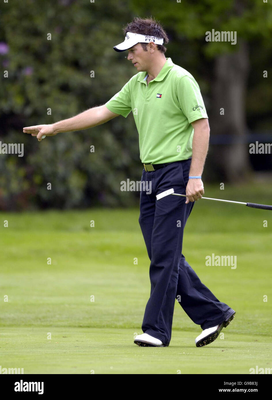 GOLF Wentworth. England's Nick Dougherty on the 18th green during the ...
