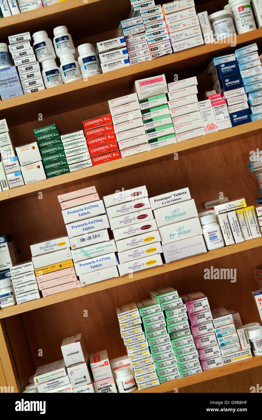 The Pharmacy and pharmacist in a NHS medical centre in Bristol, UK ...