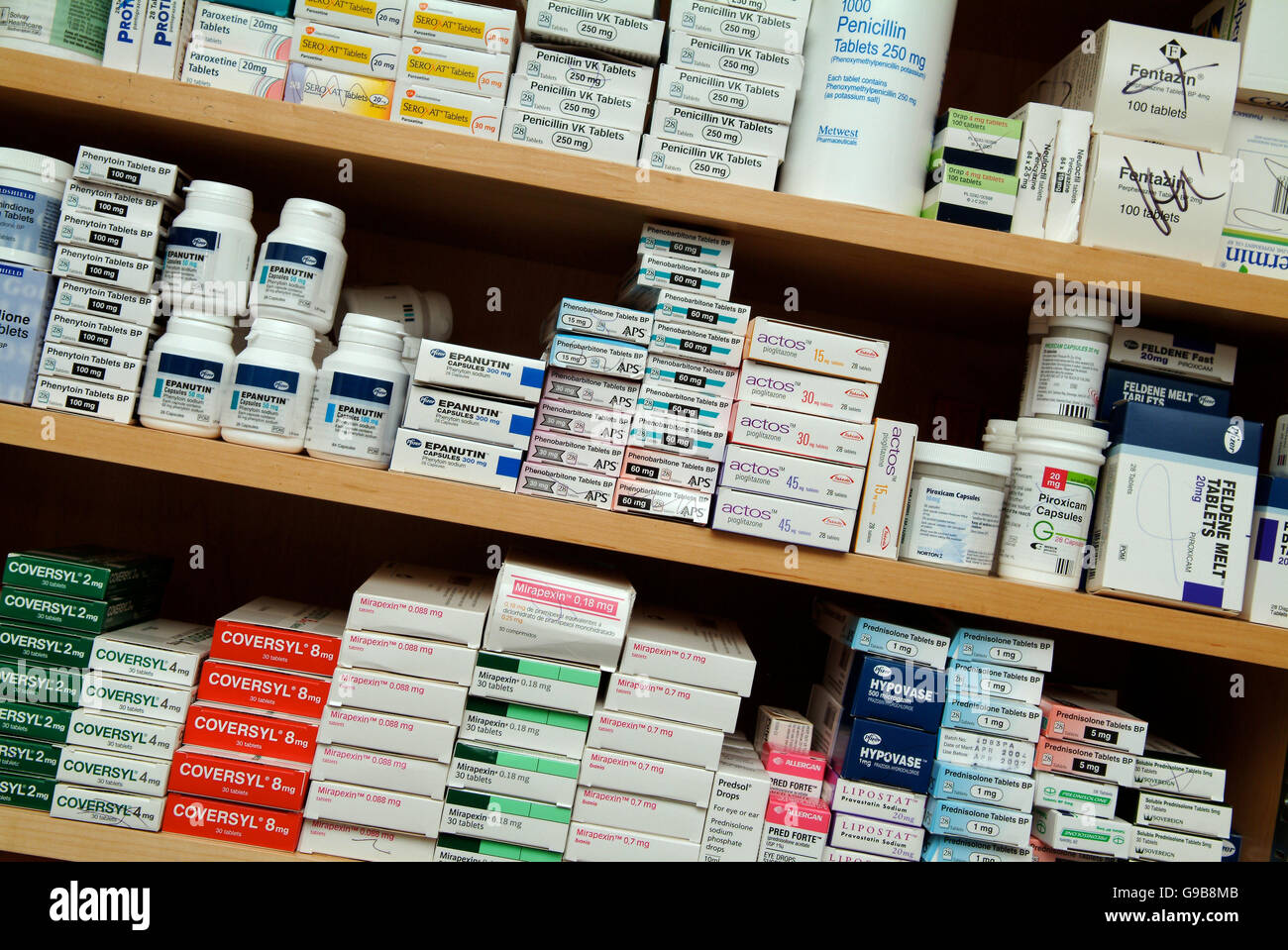 The Pharmacy and pharmacist in a NHS medical centre in Bristol, UK ...