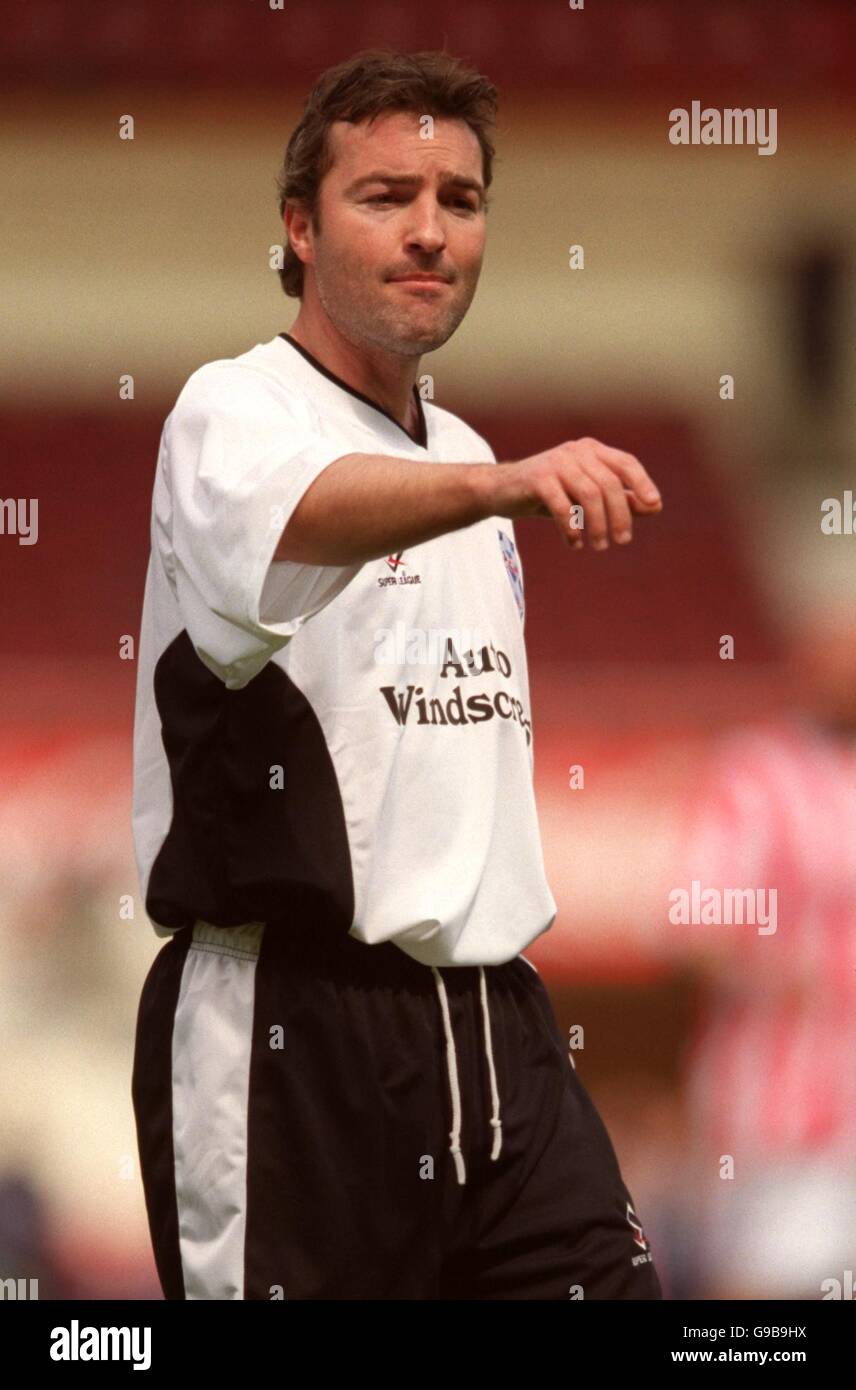 Actor Nick Berry playing in the Celebrity Football Challenge in aid of ...