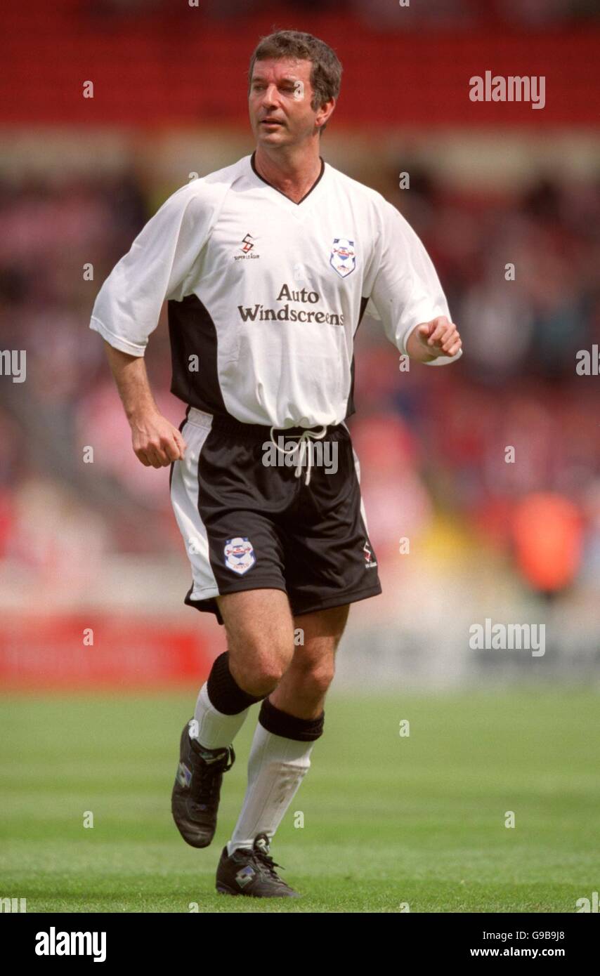 Comedian Tony Hawks playing in the Celebrity Football Challenge in aid ...