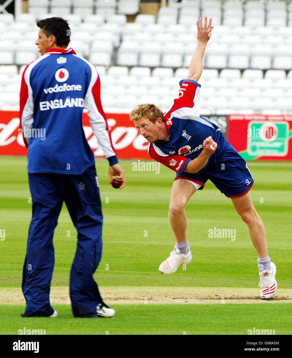 Englands paul collingwood during a nets session at trent bridge hi-res ...