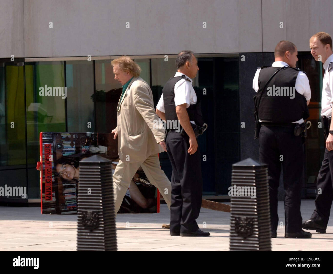 Mark guard being removed from the home office hi-res stock photography ...