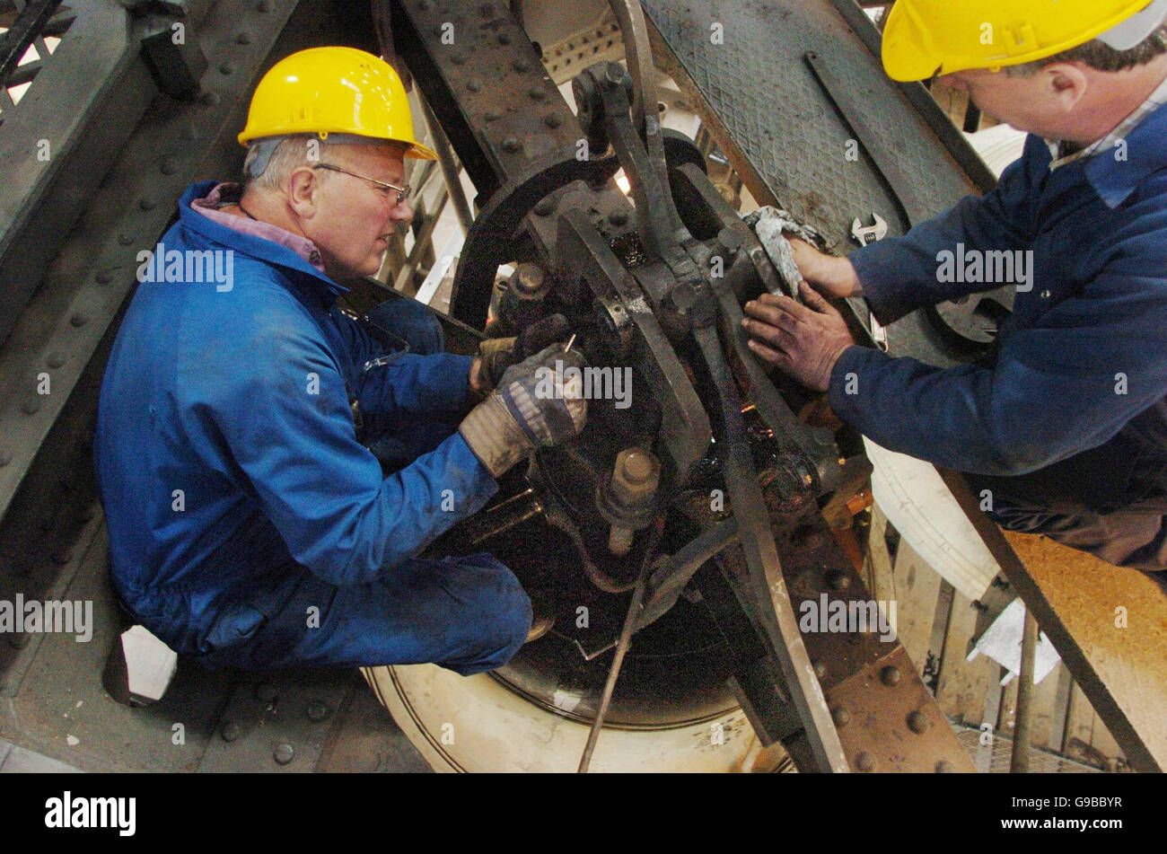 Whitechapel Bell Foundry's bell hangers Peter Scott (Left), and Peter ...