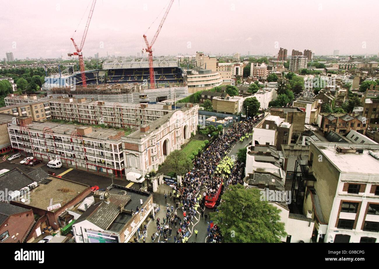 Soccer - Chelsea FA Cup Winners Parade, London. The open topped bus ...