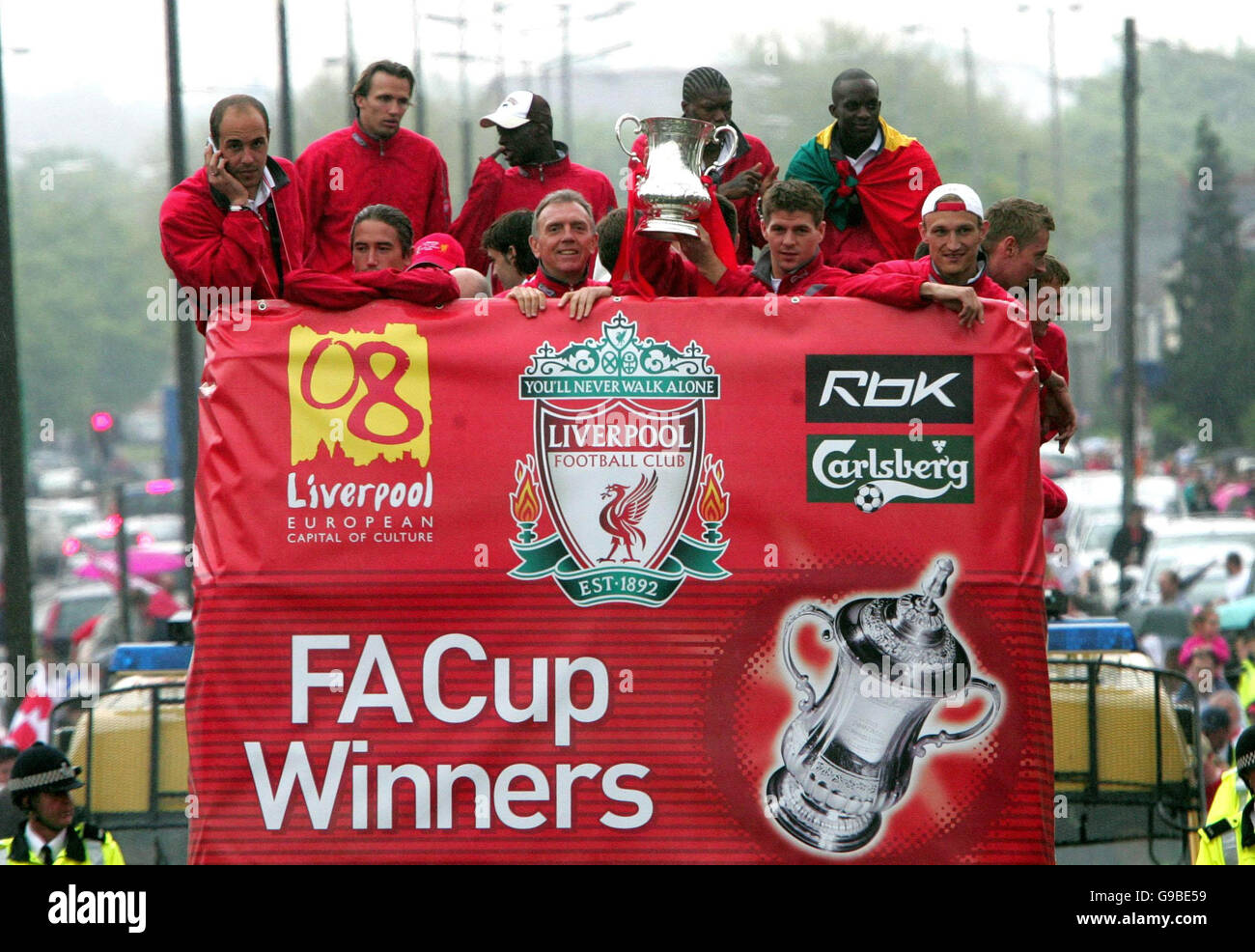 SOCCER Parade Liverpool Stock Photo - Alamy