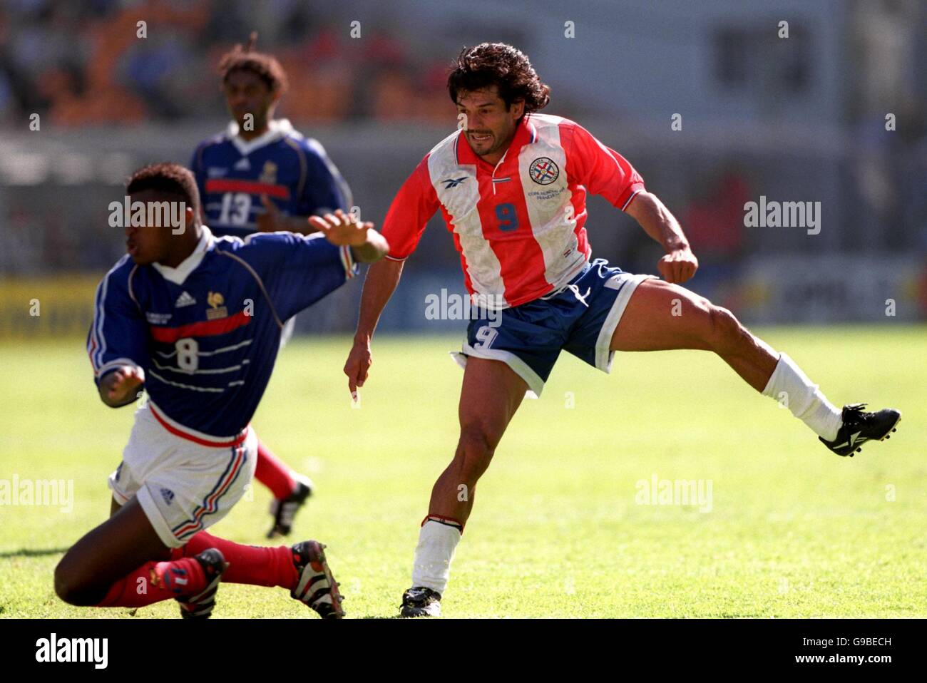 Soccer - World Cup France 98 - Second Round - France v Paraguay Stock ...