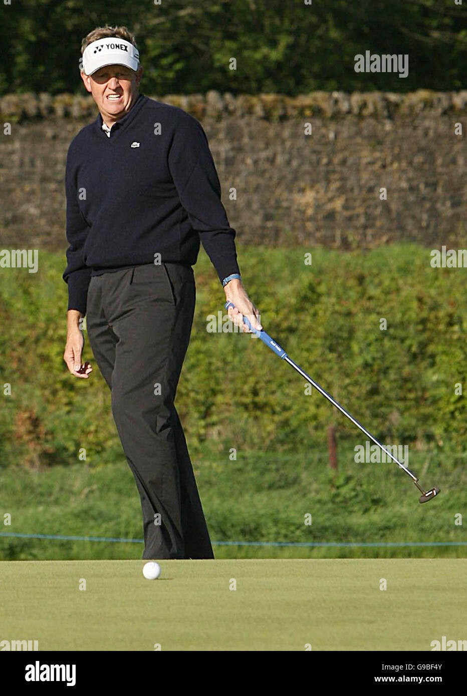 Scotland's Colin Montgomerie on the tenth green during the first day of ...