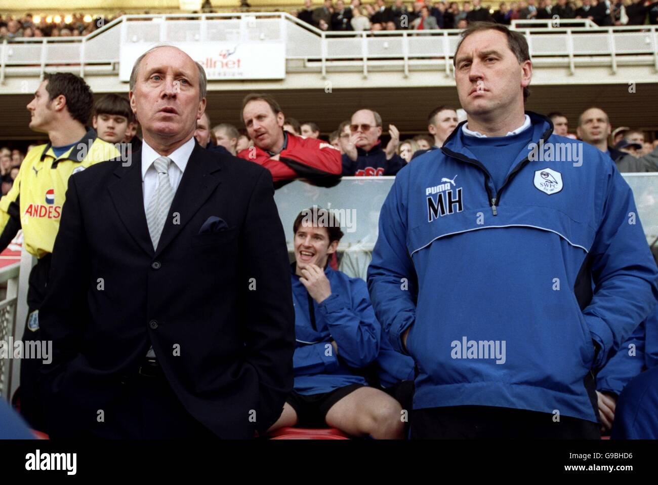 Sheffield Wednesday caretaker manager Peter Shreeves (l Stock Photo - Alamy