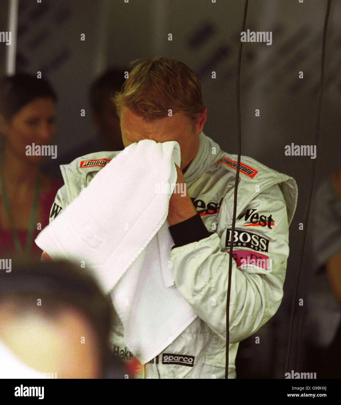 Mika hakkinen crying hi-res stock photography and images - Alamy