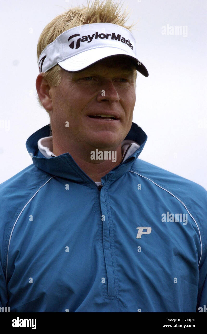 GOLF Irish Open. Sweden's Peter Hedblom on the 18th hole during the ...