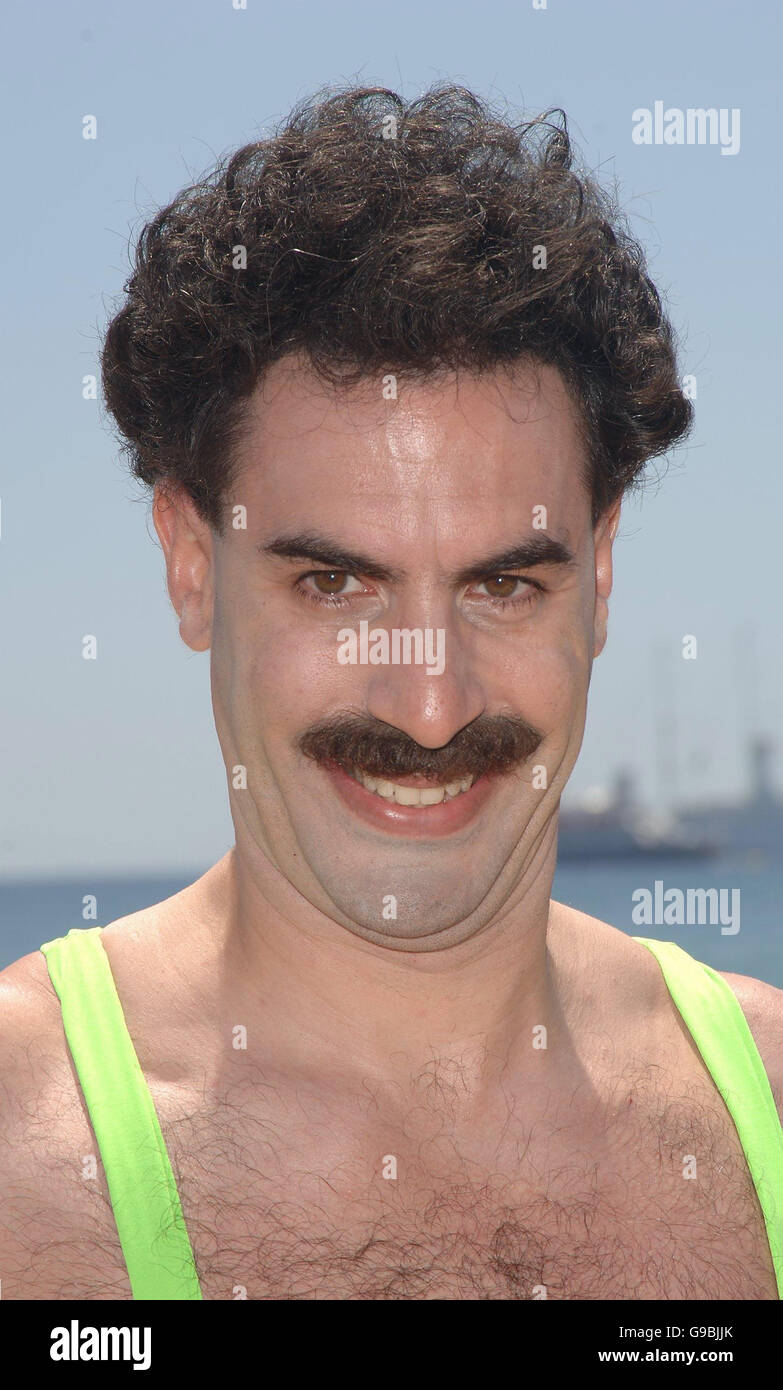 Sacha Baron Cohen/Borat poses for photographers during the Photocall for 'Borat-The Movie' on ...