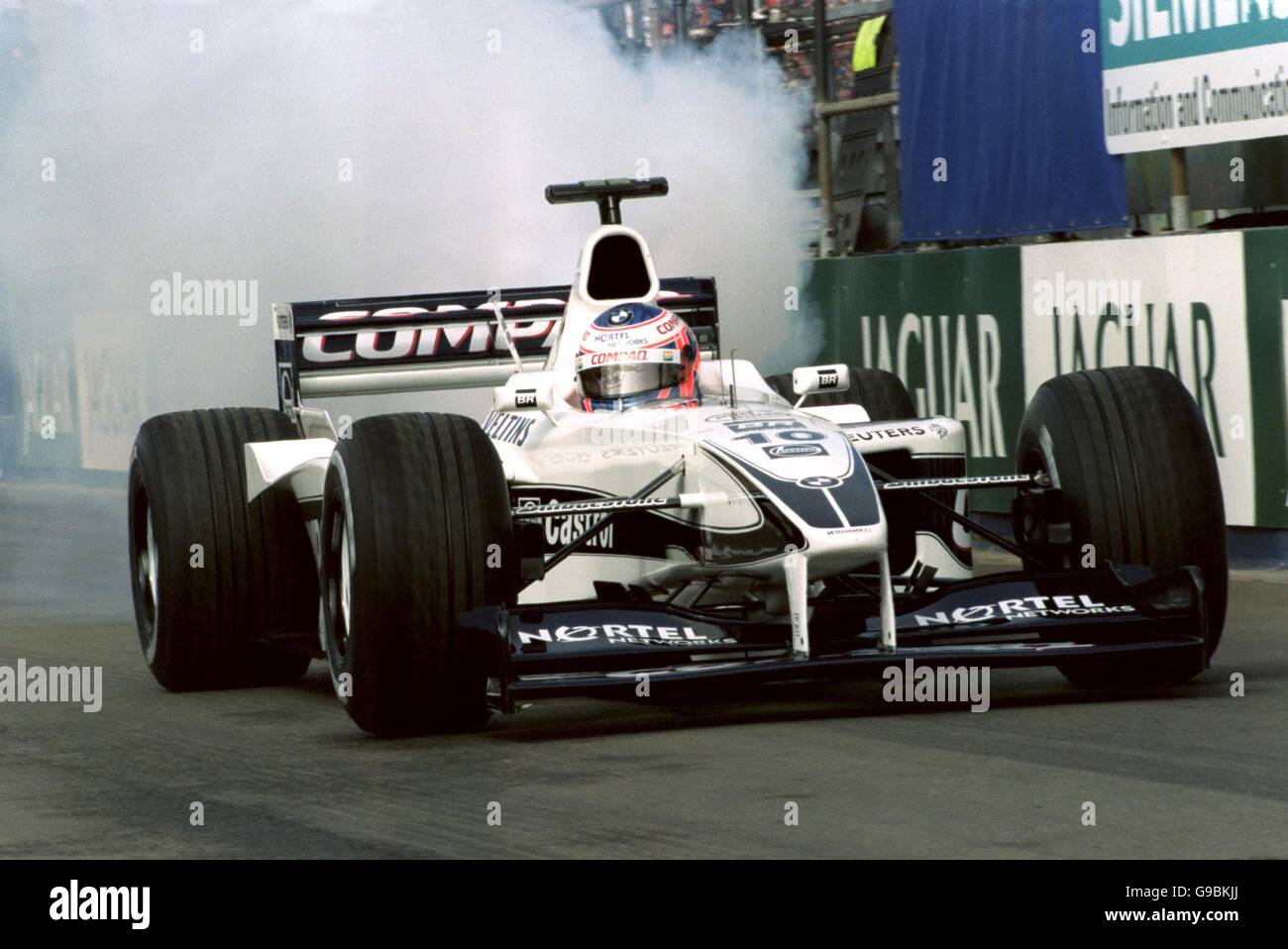 Smoking car action broken down breaking wrecked engine f1 hi-res stock ...