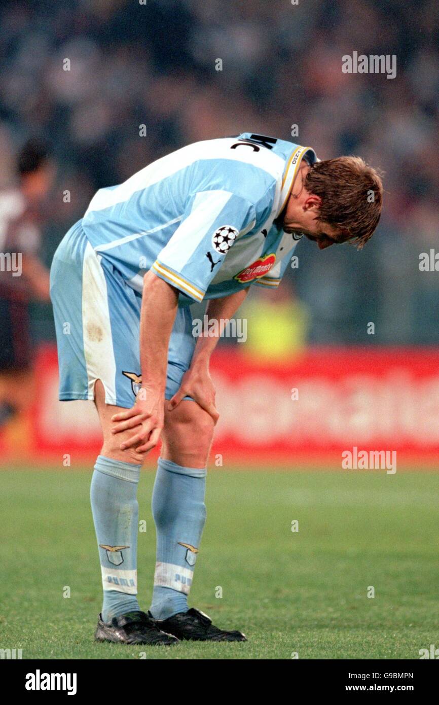 Lazio's Alen Boksic shows his dejection after missing a chance Stock ...