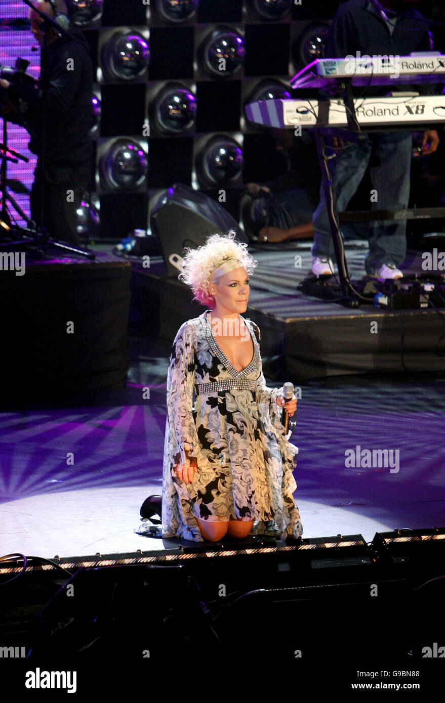 Pink performs during the Prince's Trust 30th Birthday concert at the ...
