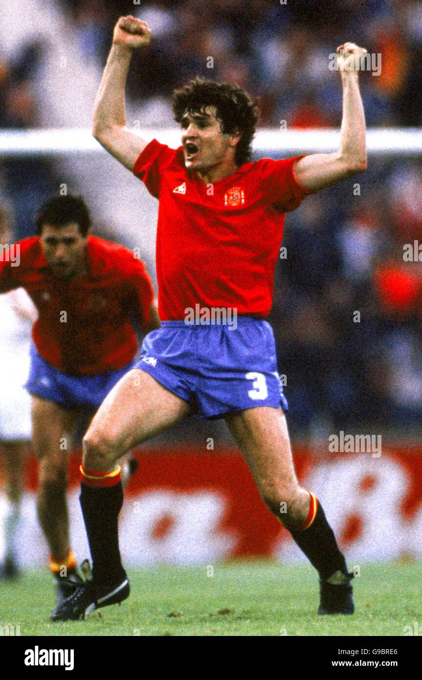 Soccer - European Championship - Semi Final - Denmark v Spain. Jose ...