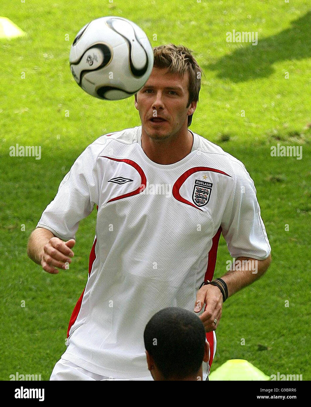 England captain david beckham during a training session hi-res stock ...