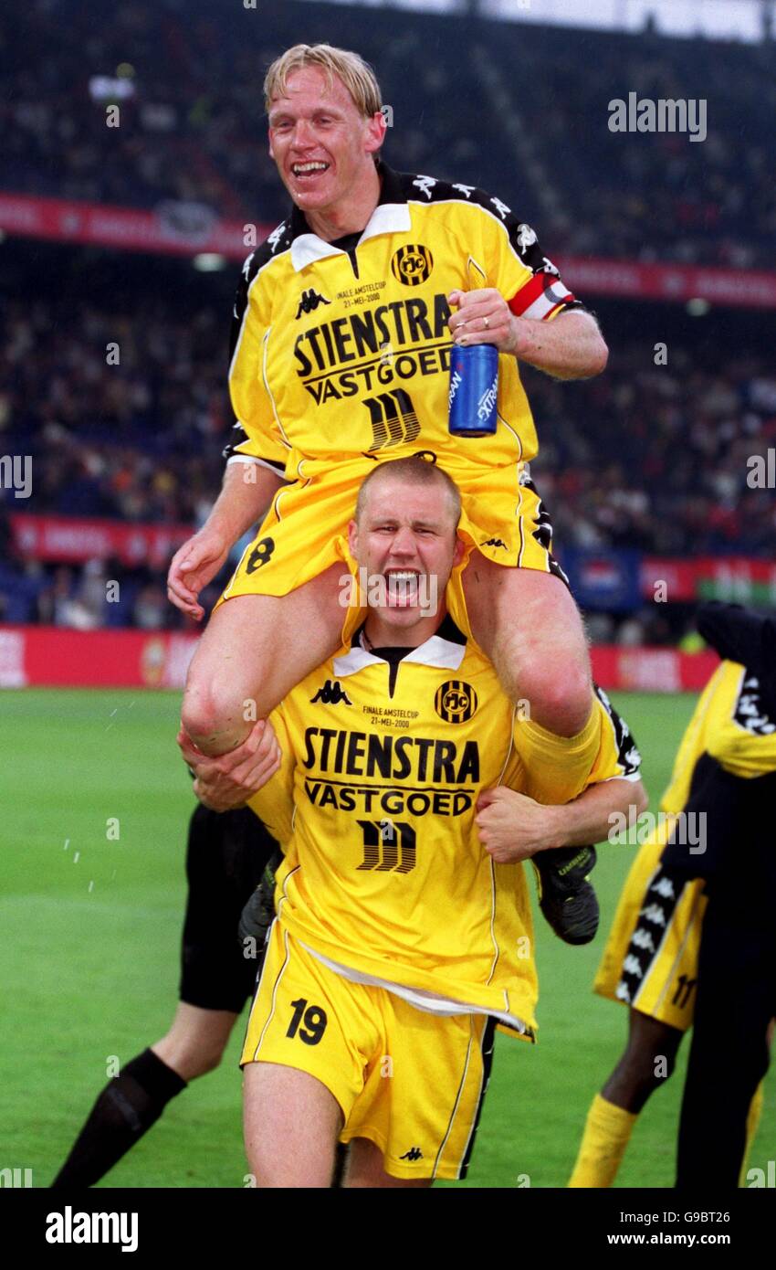 Roda JC Kerkrade's goalscoring heroes Eric Van De Luer (top) and Bob ...