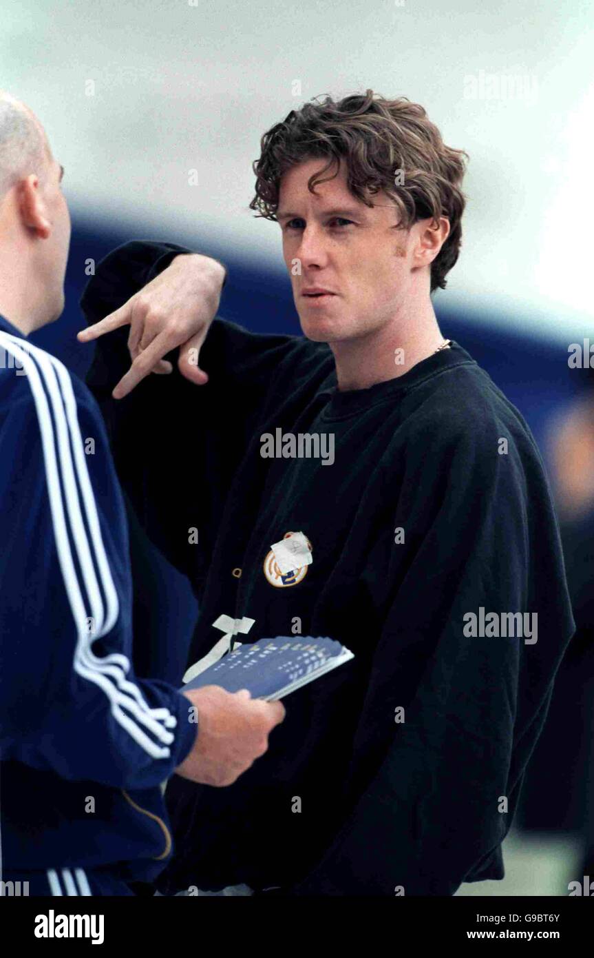 Real Madrid's Steve McManaman during training before the UEFA Champions ...