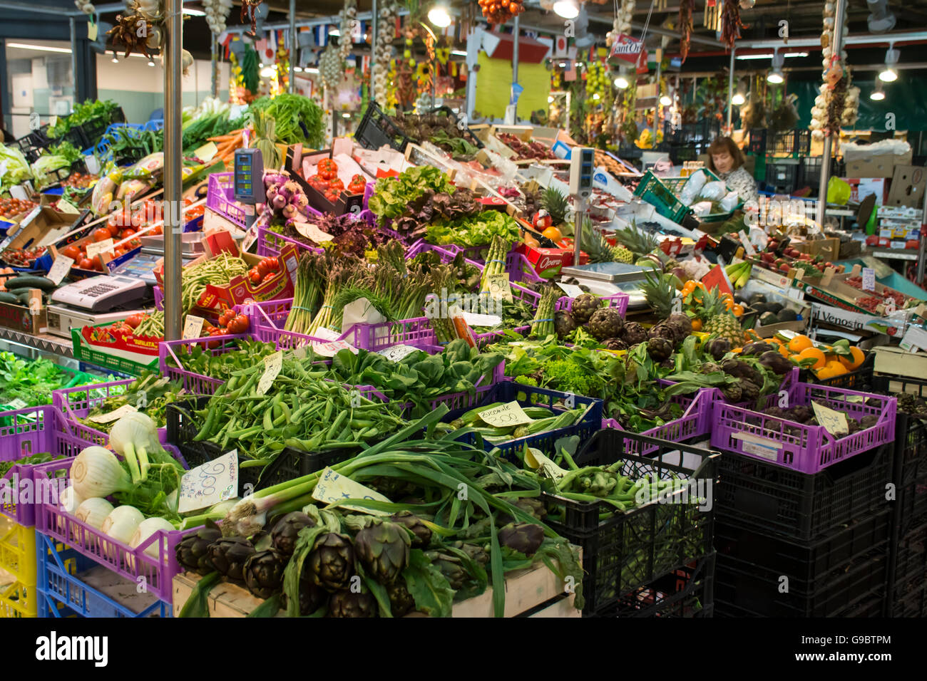Mercato Centrale (Central market), Florence, Italy Stock Photo - Alamy