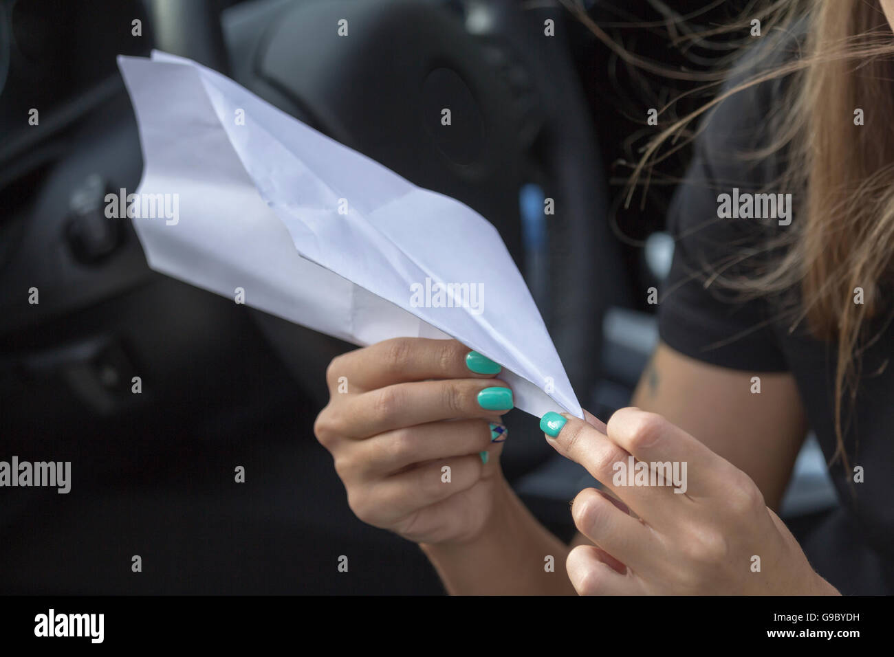 Folded paper girl hi-res stock photography and images - Alamy