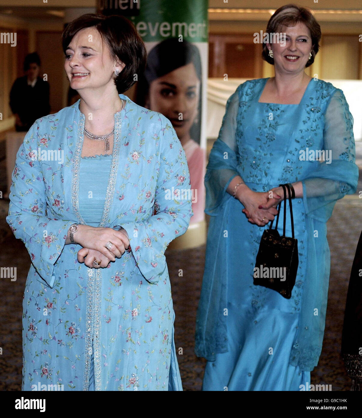 Cherie Booth QC (left) arrives at the Hilton Hotel, London, for the ...