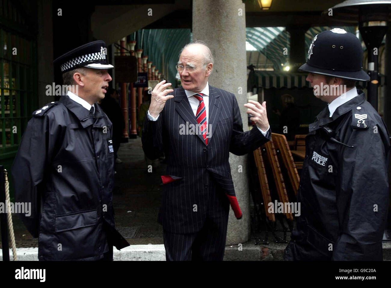 Sir Menzies Campbell chats with Sergeant Alan Sweetman (right) and ...