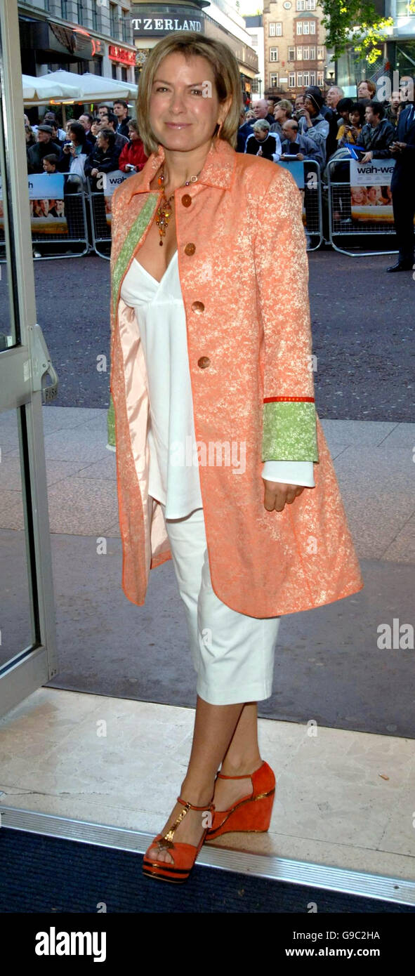 Penny Smith, at the Charity premiere of Wah-Wah at the Odeon West End ...