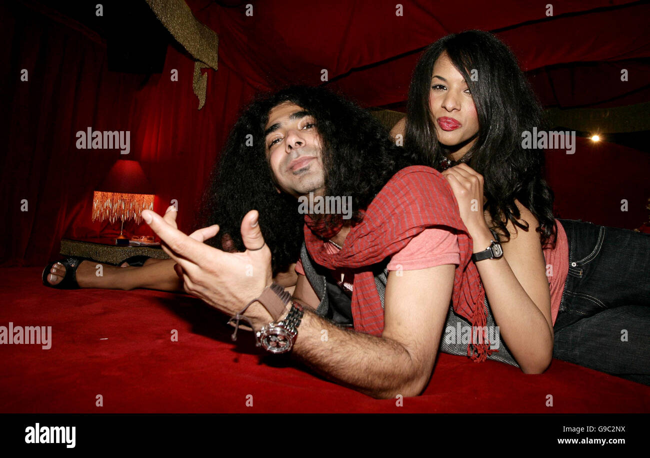 Bahrain born Shake (front) the lead singer of rock band Brothermandude ...